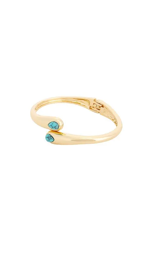 PETIT MOMENTS Thin Stone Livorno Cuff - Turquoise
