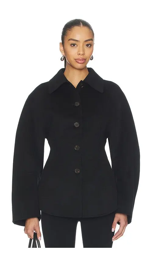 RÓHE Sculptural Double-faced Jacket - Black