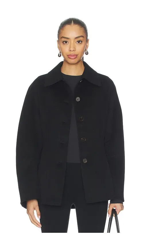 RÓHE Sculptural Double-faced Jacket - Black