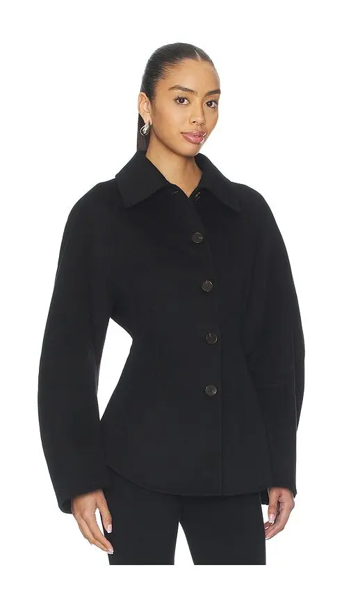 RÓHE Sculptural Double-faced Jacket - Black
