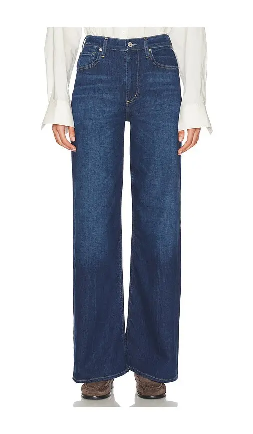 Citizens Of Humanity Lyra Wide Leg Long Jeans - Elm