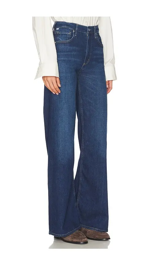 Citizens Of Humanity Lyra Wide Leg Long Jeans - Elm