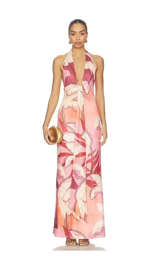 SEVEN WONDERS Kaeli Halter Maxi Dress - Kaeli Berry