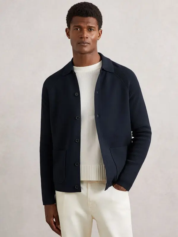 REISS Fitzgerald Button-through Cardigan With Pockets