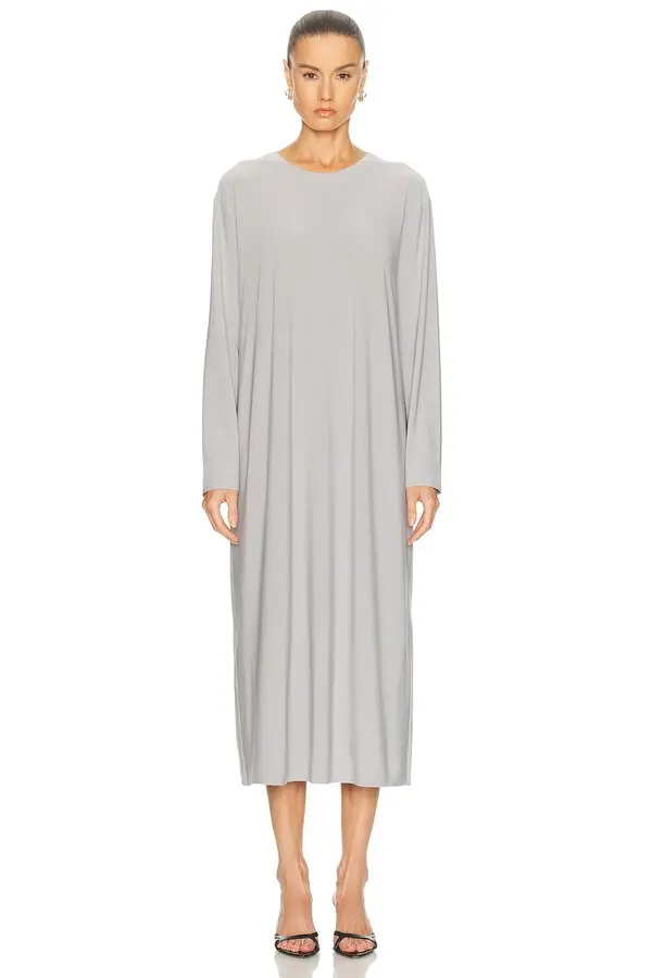 Norma Kamali X Lifestyle Oversized Long Sleeve Midcalf Dress
