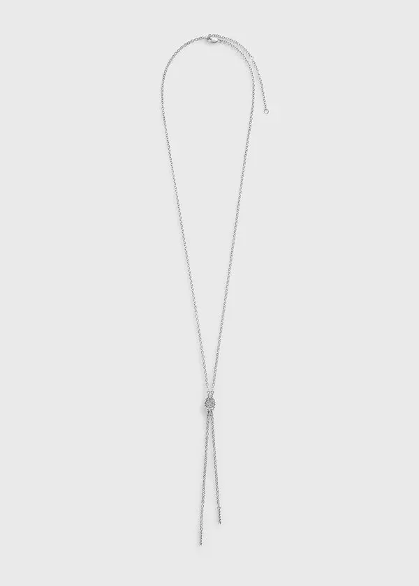 TOTEME Rope Lariat Necklace - Silver