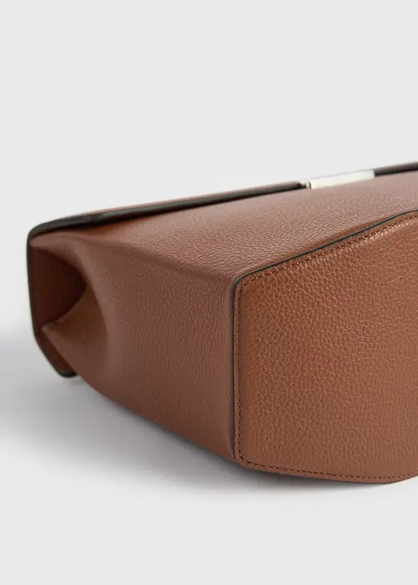 TOTEME Clip Grained-leather Top Handle Bag