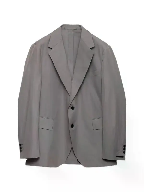 Prada Single-breasted Cotton Jacket - Grey