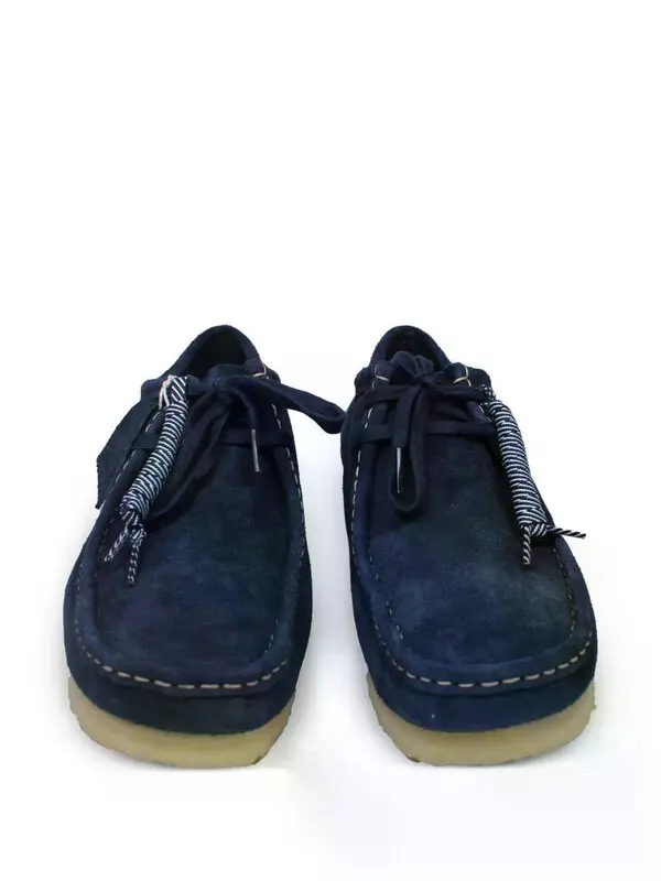 Clarks Lace-up Boots With Crepe Sole - Blue