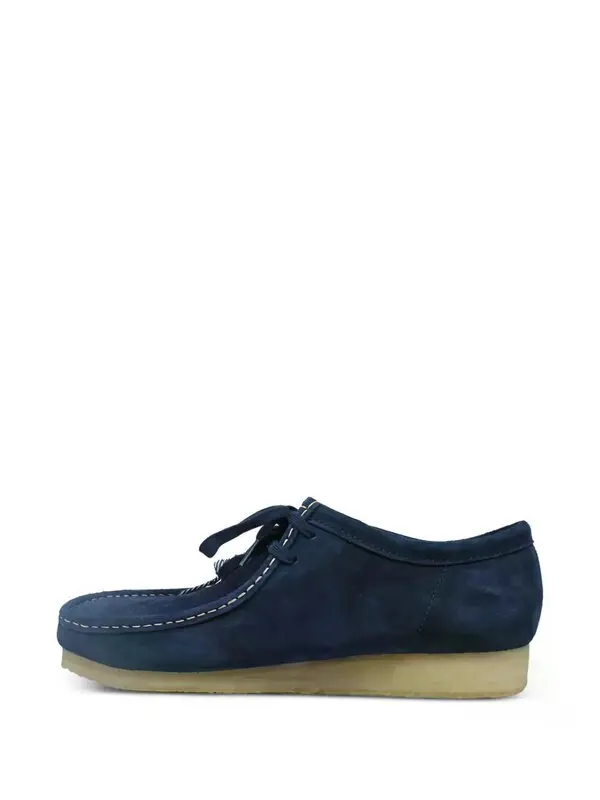 Clarks Lace-up Boots With Crepe Sole - Blue