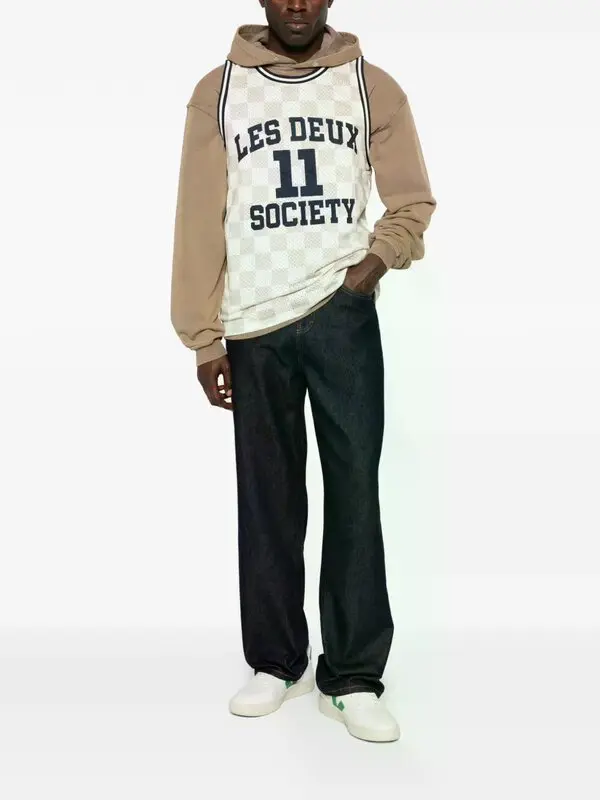 LES DEUX Silas Checked Tank Top