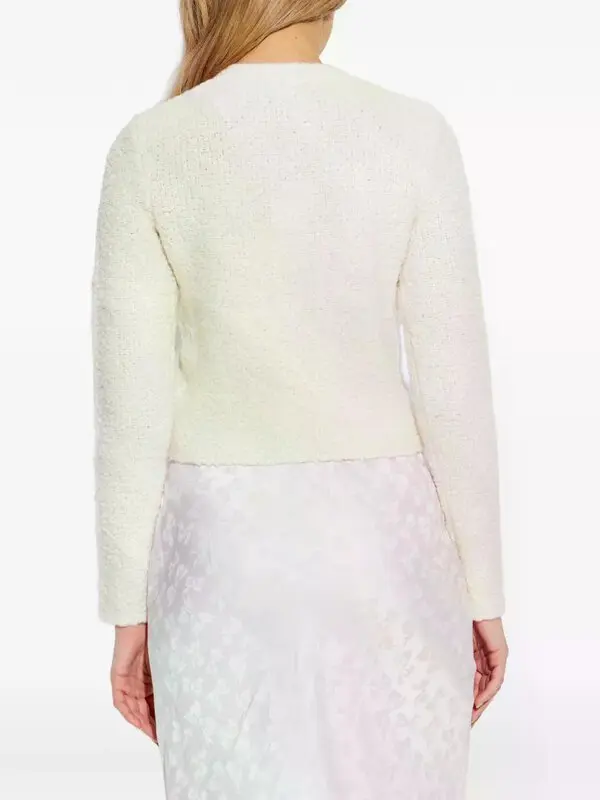 LoveShackFancy Leocadia Beaded Bow Cardigan