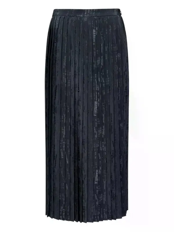 MAISON MARGIELA Printed Pleated Skirt
