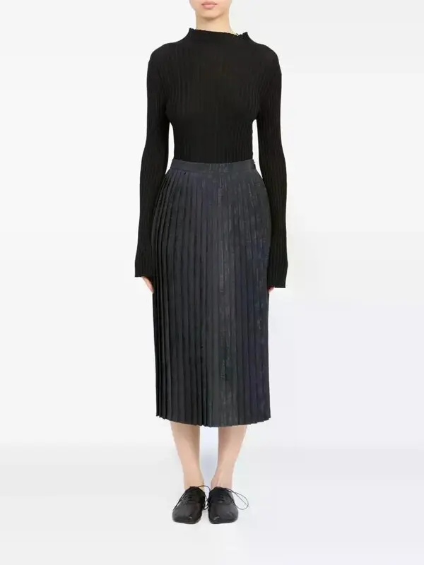 MAISON MARGIELA Printed Pleated Skirt