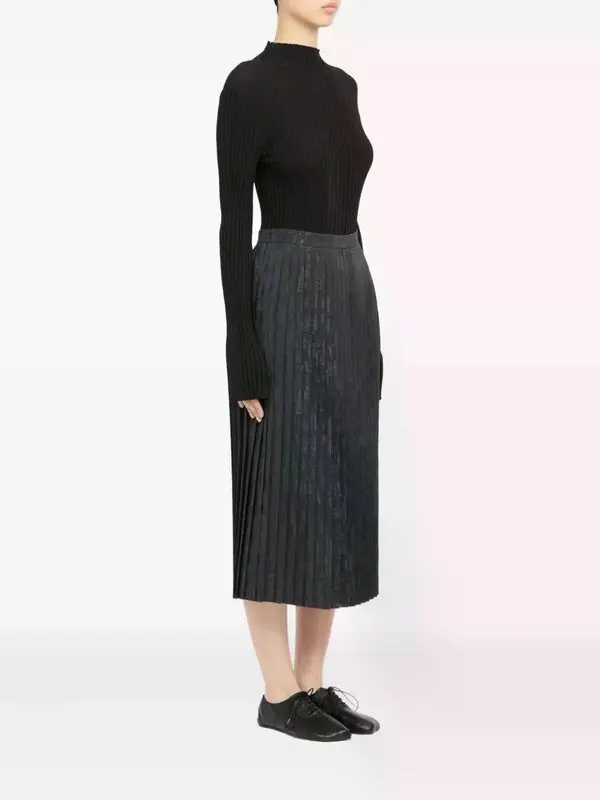 MAISON MARGIELA Printed Pleated Skirt