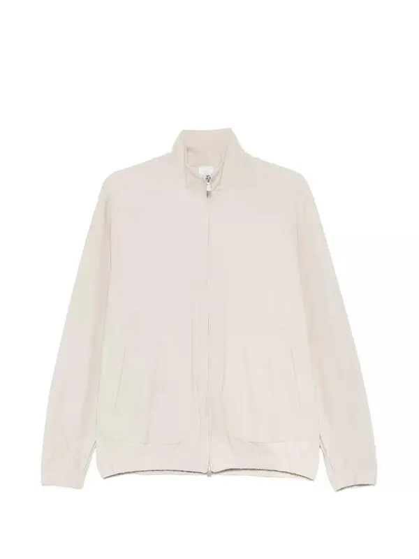 Eleventy High-neck Zip-up Bomber Jacket - Grey