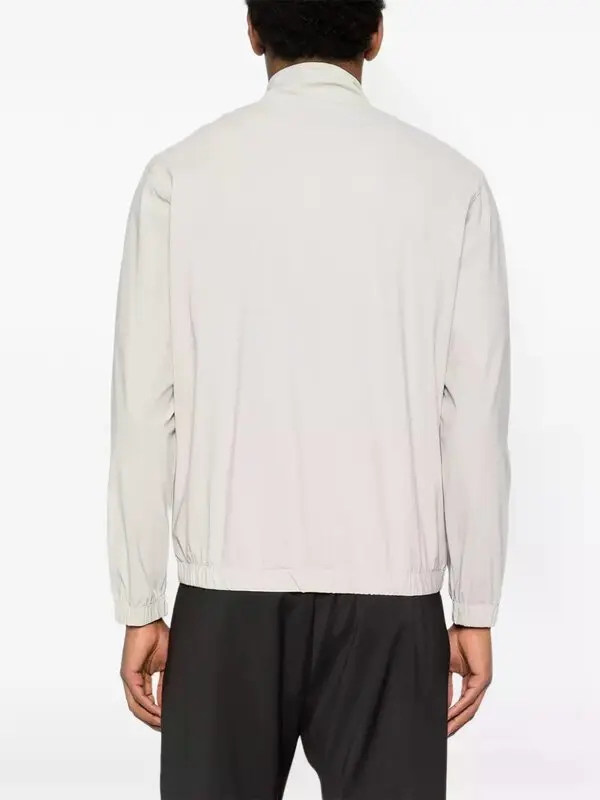 Eleventy High-neck Zip-up Bomber Jacket - Grey