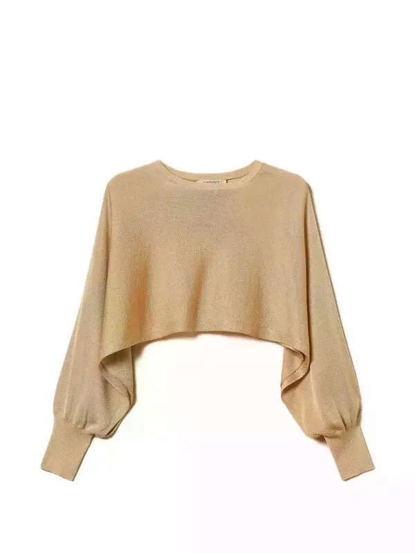 TWINSET Lurex Cropped Top