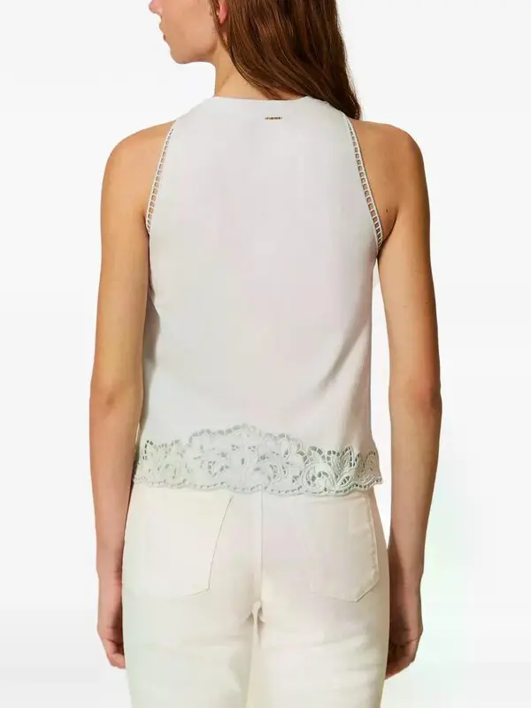TWINSET Broderie Anglaise Tank Top - Blue