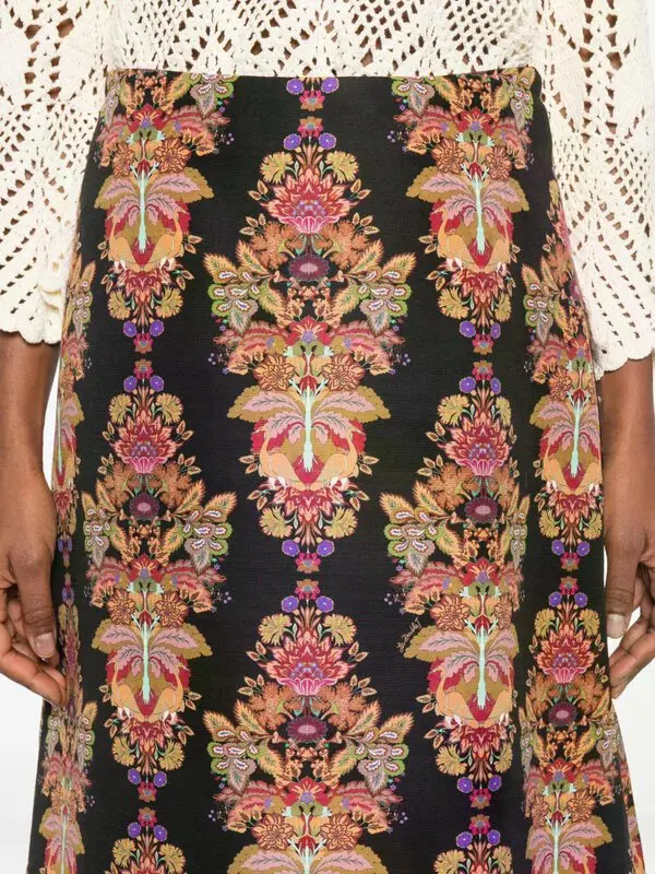 La DoubleJ Floral A-line Skirt