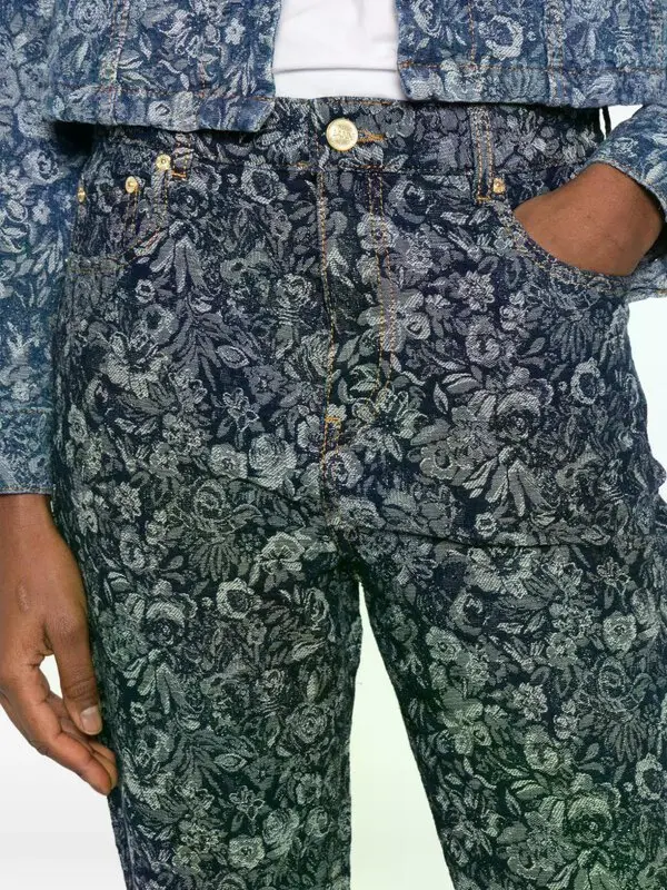 GANNI Floral Trousers - Blue