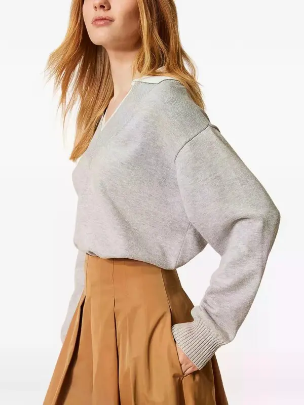 TWINSET Wingtip-collar Sweater