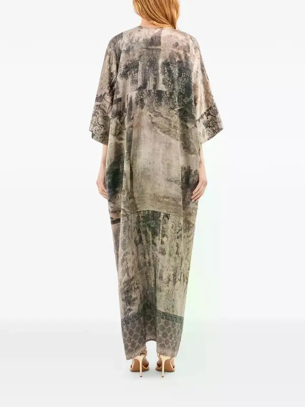PIERRE-LOUIS MASCIA Abstract-print Kaftan