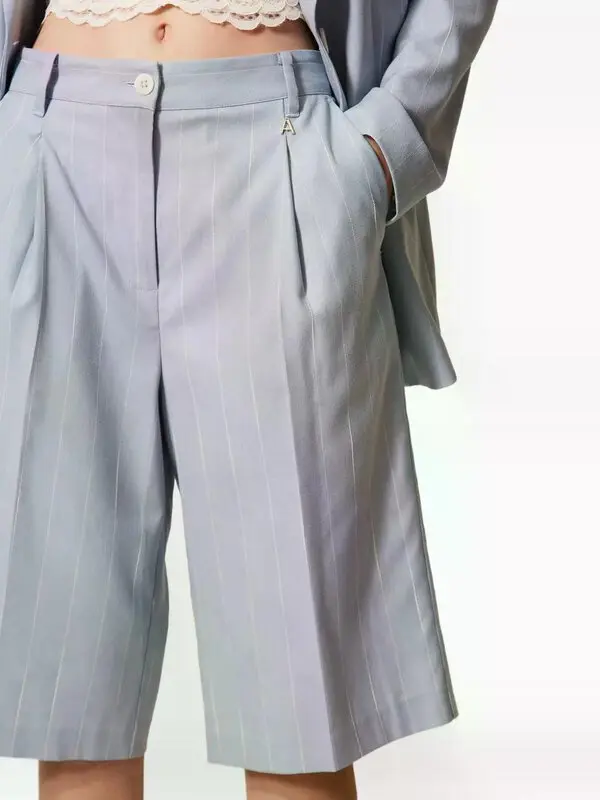 TWINSET Tailored Pinstripe Shorts