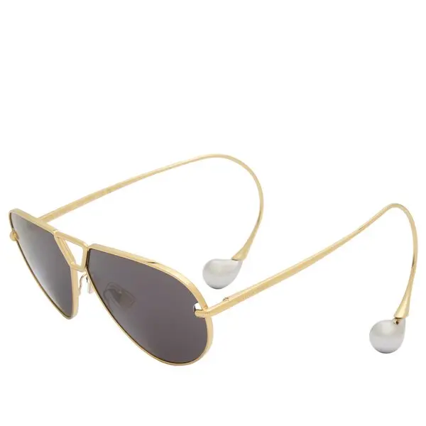 Bottega Veneta Bv1437s Sunglasses - Gold/grey