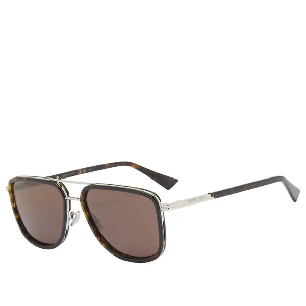 Bottega Veneta Bv1463s Sunglasses - Silver/brown