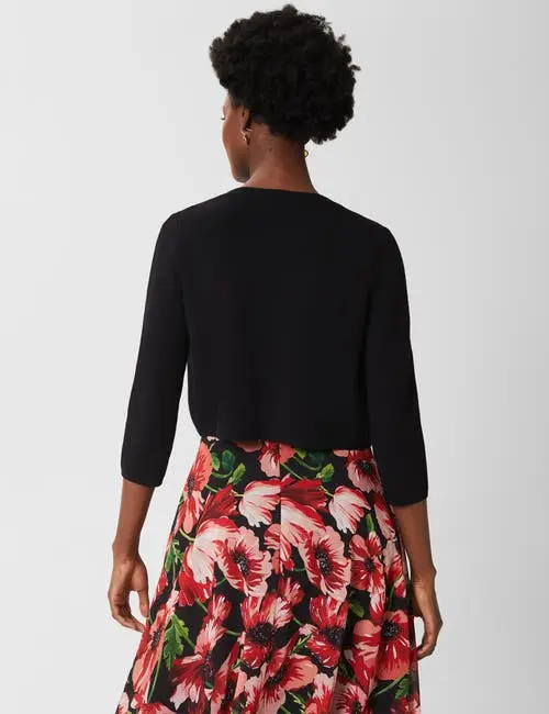 HOBBS LONDON Ella Cropped Cardigan - Black