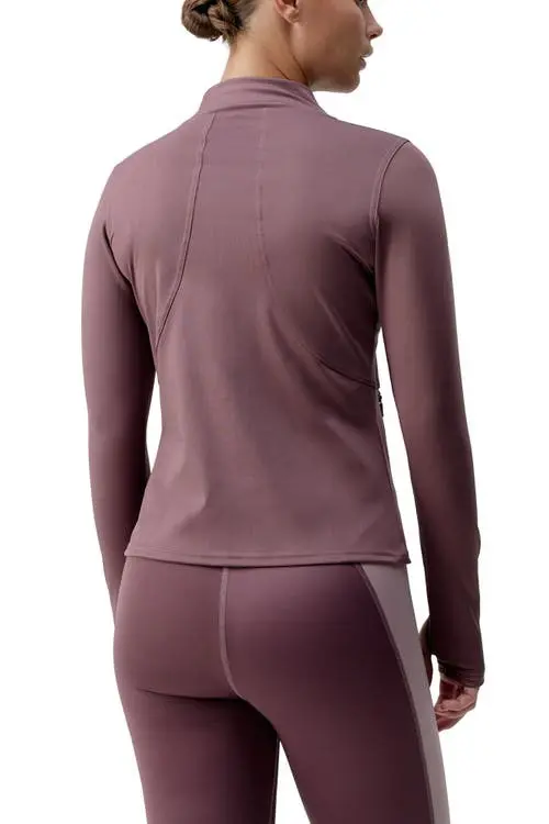 BORN LIVING YOGA Ivet Performance Semi-fitted Sport Jacket - Deep Rose