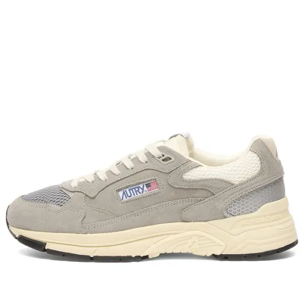 AUTRY Hyperway Low Suede Sneakers - Mesh Pulmbeo/silver