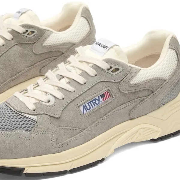 AUTRY Hyperway Low Suede Sneakers - Mesh Pulmbeo/silver