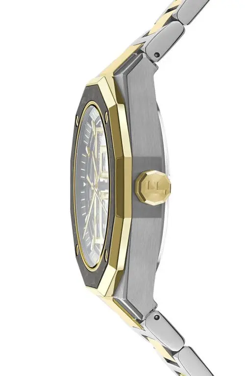 FERRAGAMO Edge Skeleton Automatic Bracelet Watch