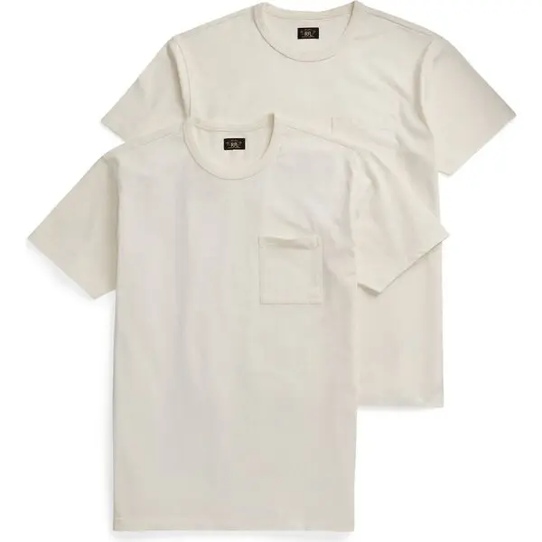 Double Rl 2-pack Garment Dyed Cotton T-shirts