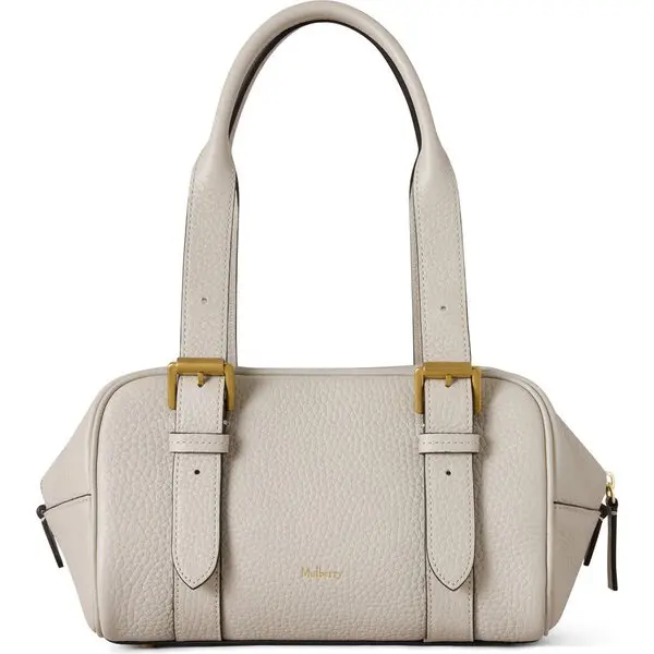 Mulberry Small Boston Top Handle Bag - Chalk