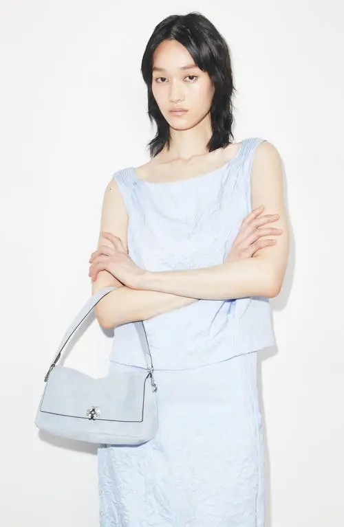 Tory Burch Small Charlie Shoulder Bag - Light Blue