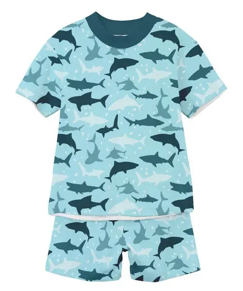 SARA’S PRINTS Loose Fit Classic Short Pajama 2-piece Set - King Of The Sea