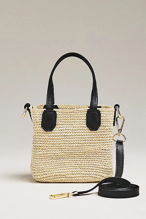 SENSI STUDIO Mini Straw Handbag