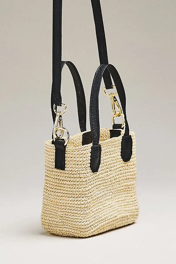 SENSI STUDIO Mini Straw Handbag