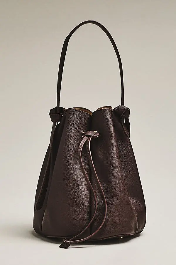 MELIE BIANCO Laguna Cinched Bucket Bag - Chocolate