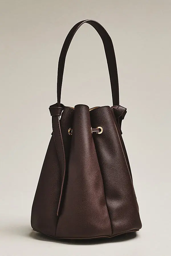MELIE BIANCO Laguna Cinched Bucket Bag - Chocolate