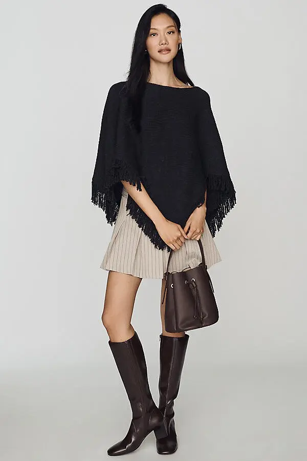 MELIE BIANCO Vegan Leather Bucket Bag - Chocolate