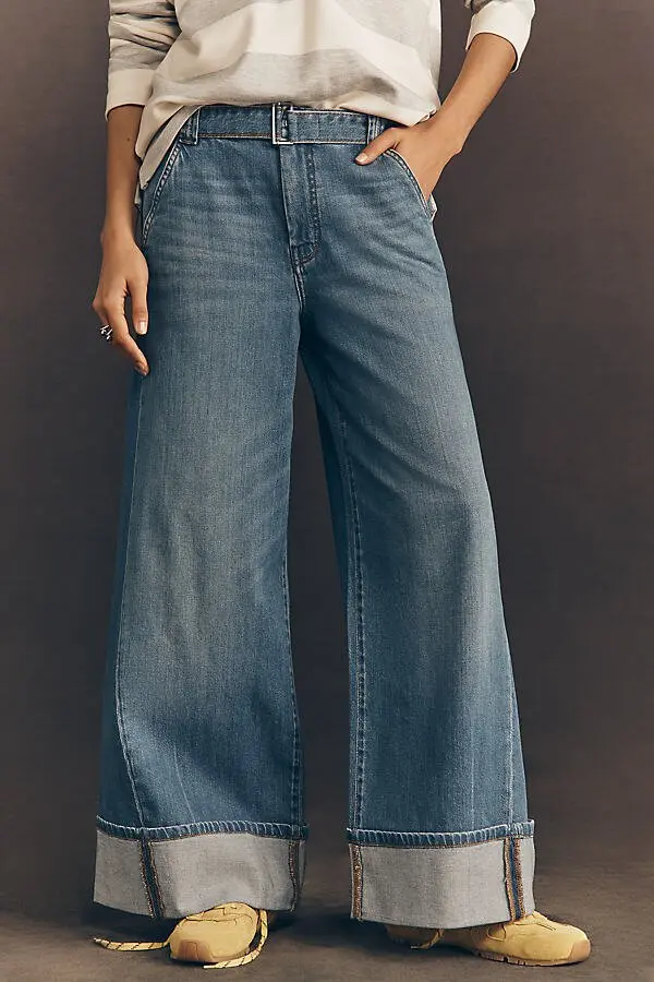 PILCRO Nova High-rise Wide-leg Jeans
