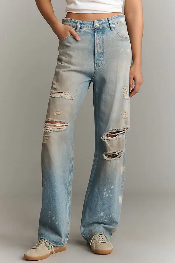 EB DENIM Sofia High-rise Wide-leg Jeans