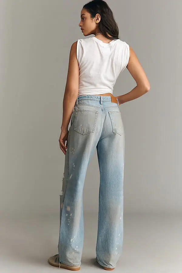 EB DENIM Sofia High-rise Wide-leg Jeans