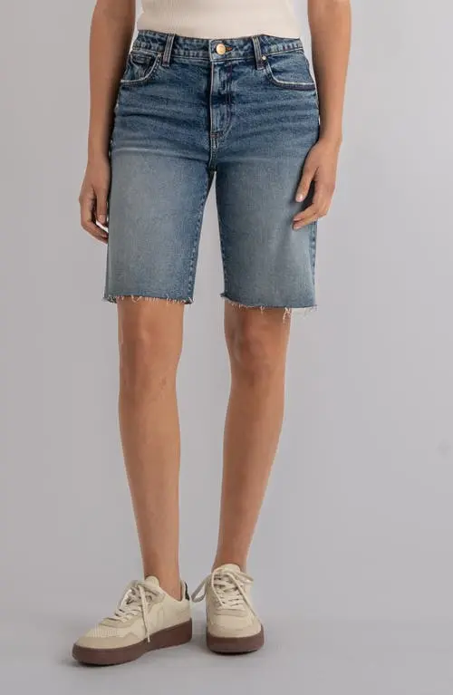 Kut From The Kloth High-waisted Denim Bermuda Shorts