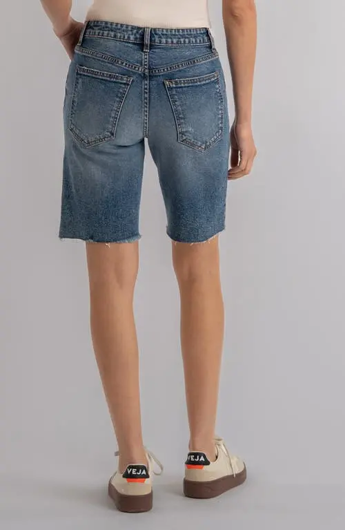 Kut From The Kloth High-waisted Denim Bermuda Shorts