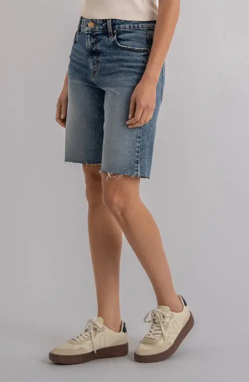Kut From The Kloth High-waisted Denim Bermuda Shorts